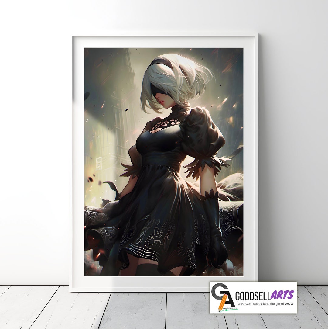 Nier Automata Poster Gaming Poster Video Game Poster Android 2B Art ...
