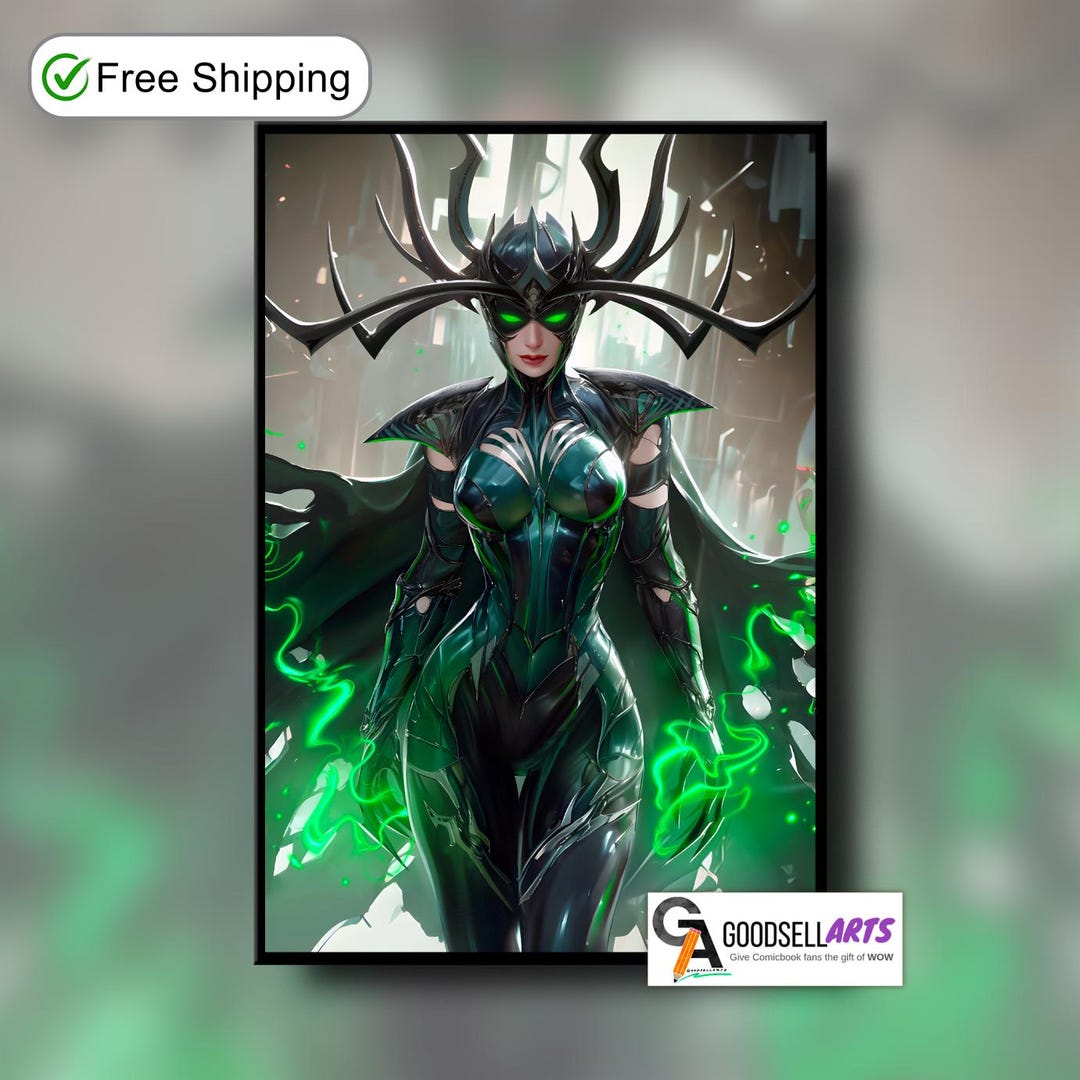 Hela Poster | Marvel Rivals Poster | Thor Hela Art Print | Hela Thor ...