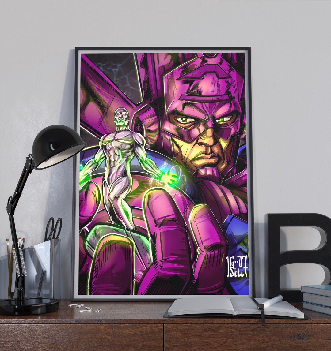 Galactus and Silver Surfer Poster Marvel Comics Wall Art - Etsy