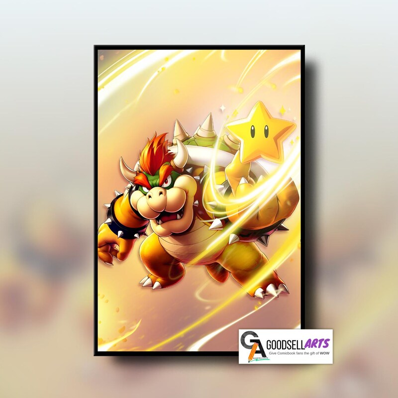 King Koopa Wall Art - Etsy