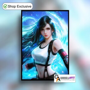 Tifa Lockhart Poster | Final Fantasy Poster | FF7 Remake | Gaming Decor ...