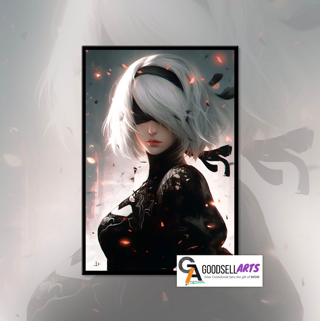 Nier Automata Poster Android 2B Wall Art Nier Gaming Poster Video Game ...