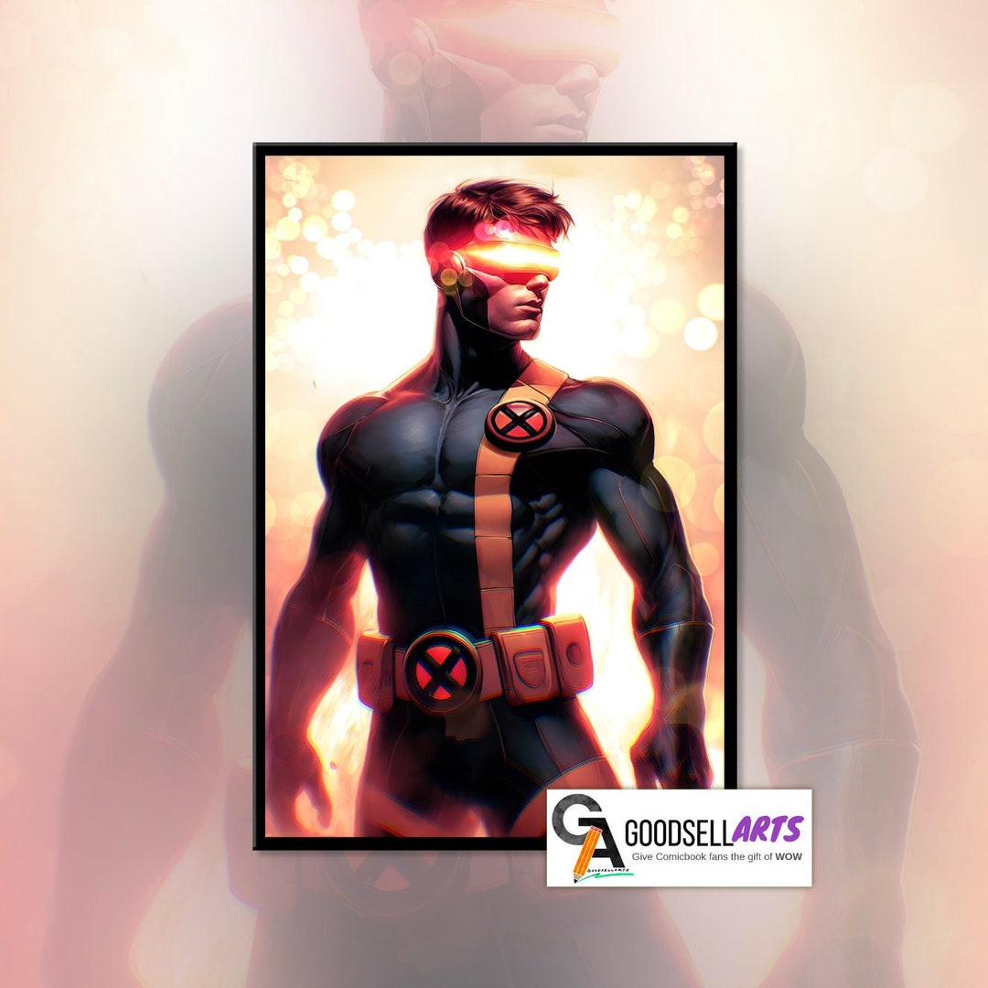 Cyclops X-men Art Print Marvel X-men Cyclops Poster Cyclops Wall Art ...