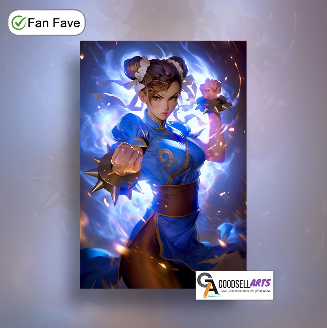 Buy Chun-li Street Fighter Poster| SF6 Wall Art Video Game Decor, Retro ...