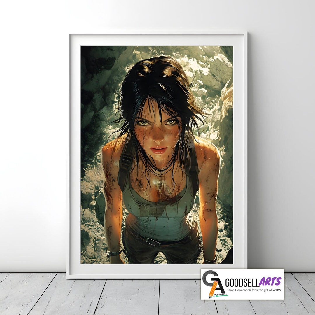 Tomb Raider Poster Lara Croft Poster Gaming Poster Videospiel Poster ...
