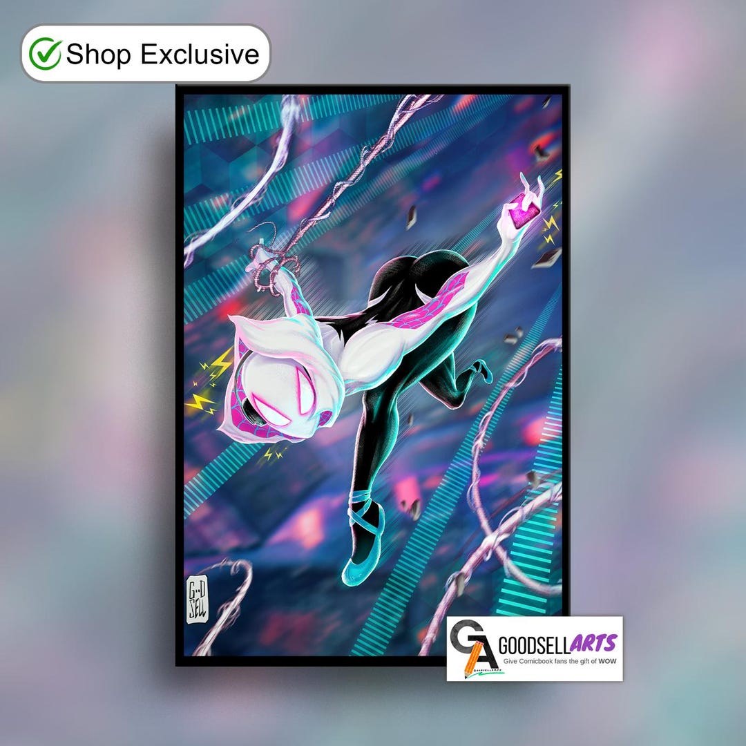 Spiderverse Poster | Gwen Stacy Poster| Spider Girl | Marvel Wall Art ...