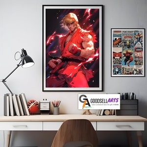 Ken Street Fighter Poster | Street Fighter Art | Ken Masters | SF6 ...