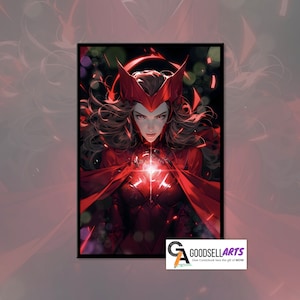 Scarlet Witch Poster no More Mutants. Wandavision Avengers Art Marvel ...
