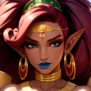 Urbosa Poster | Legend of Zelda Poster | Zelda Art Print | Video Game ...