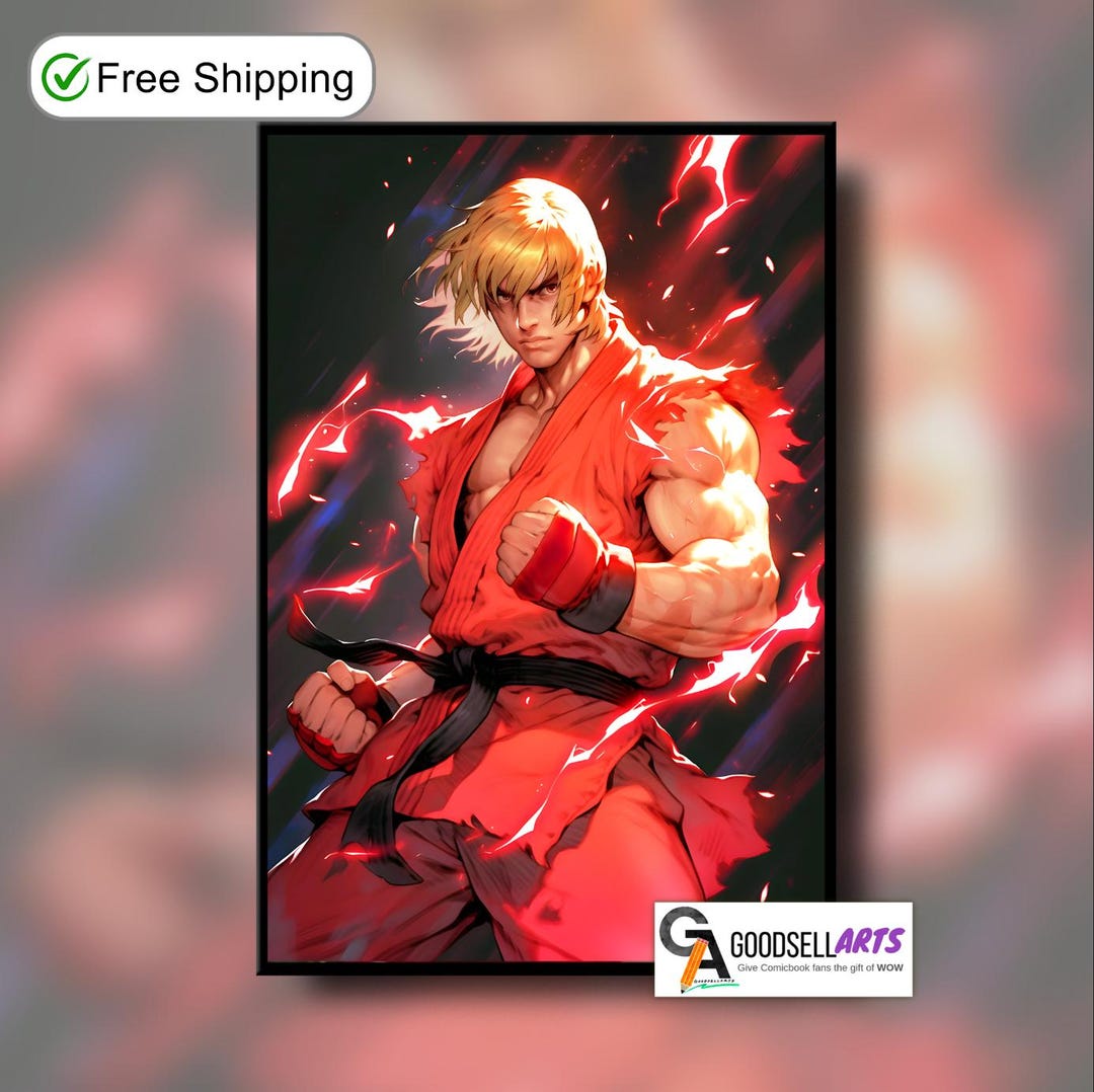 Ken Street Fighter Poster | Street Fighter Art | Ken Masters | SF6 ...