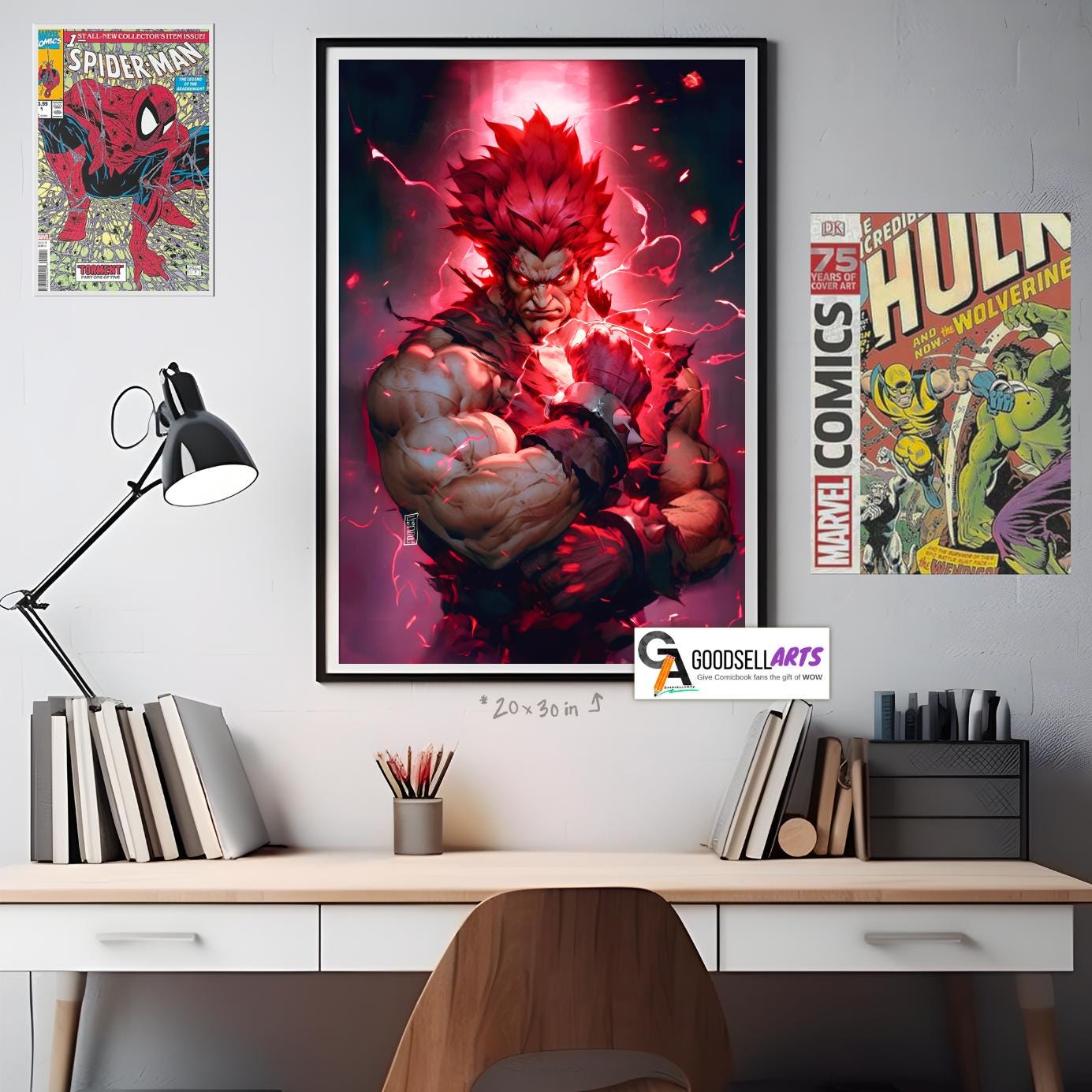 Akuma Poster Print | Street Fighter Art | Gaming Poster | SF6 | Akuma ...