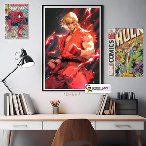 Ken Street Fighter Poster | Street Fighter Art | Ken Masters | SF6 ...
