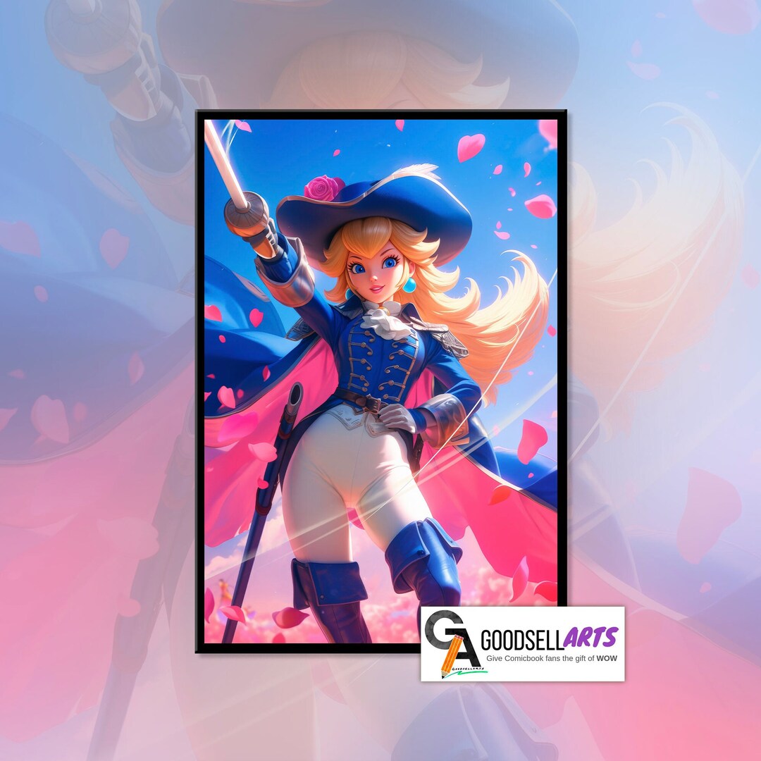 Princess Peach Poster | Swordfighter Peach | Princess Peach Showtime ...