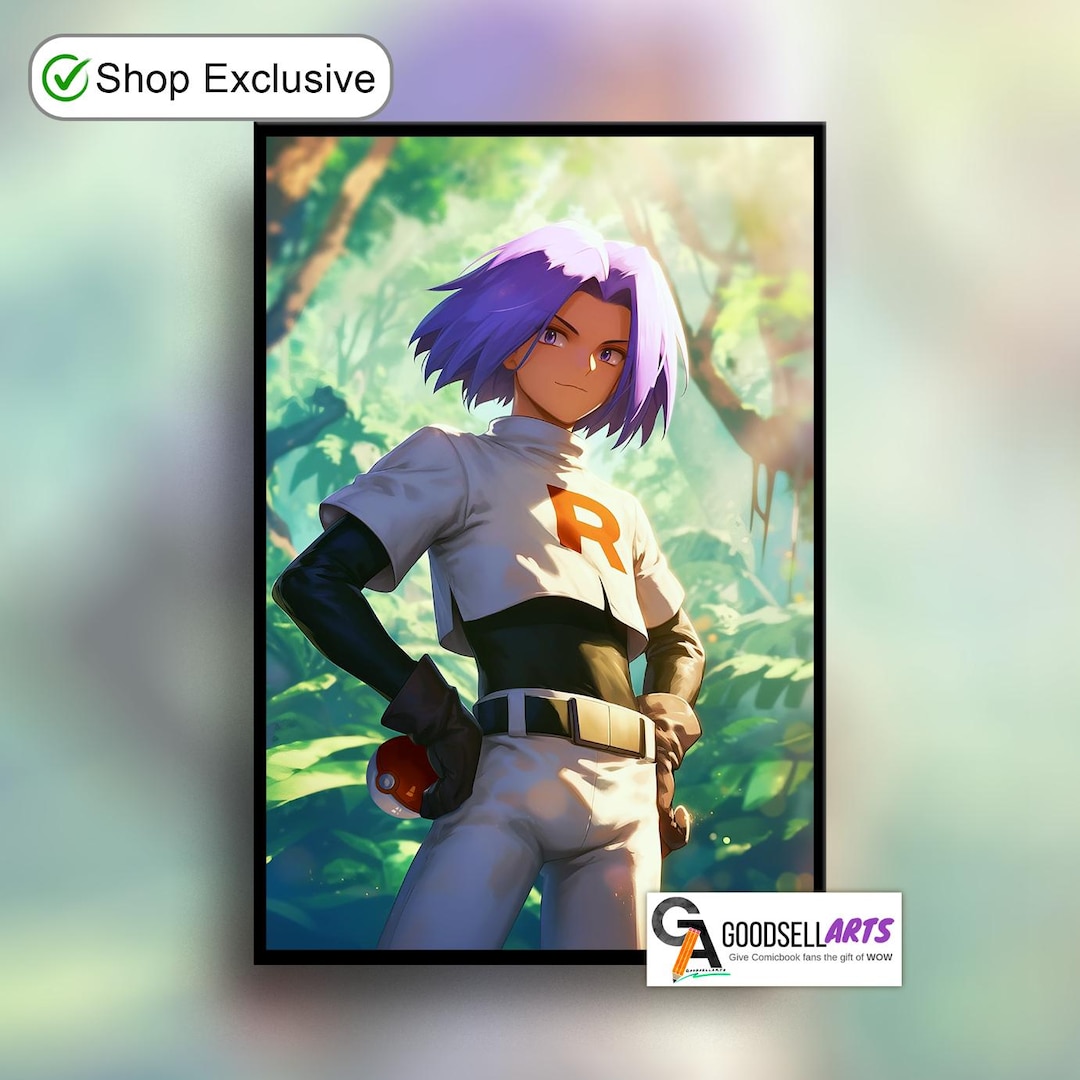 Team Rocket James Poster | Pokemon Game Room Decor, Pokemon Wall Art ...