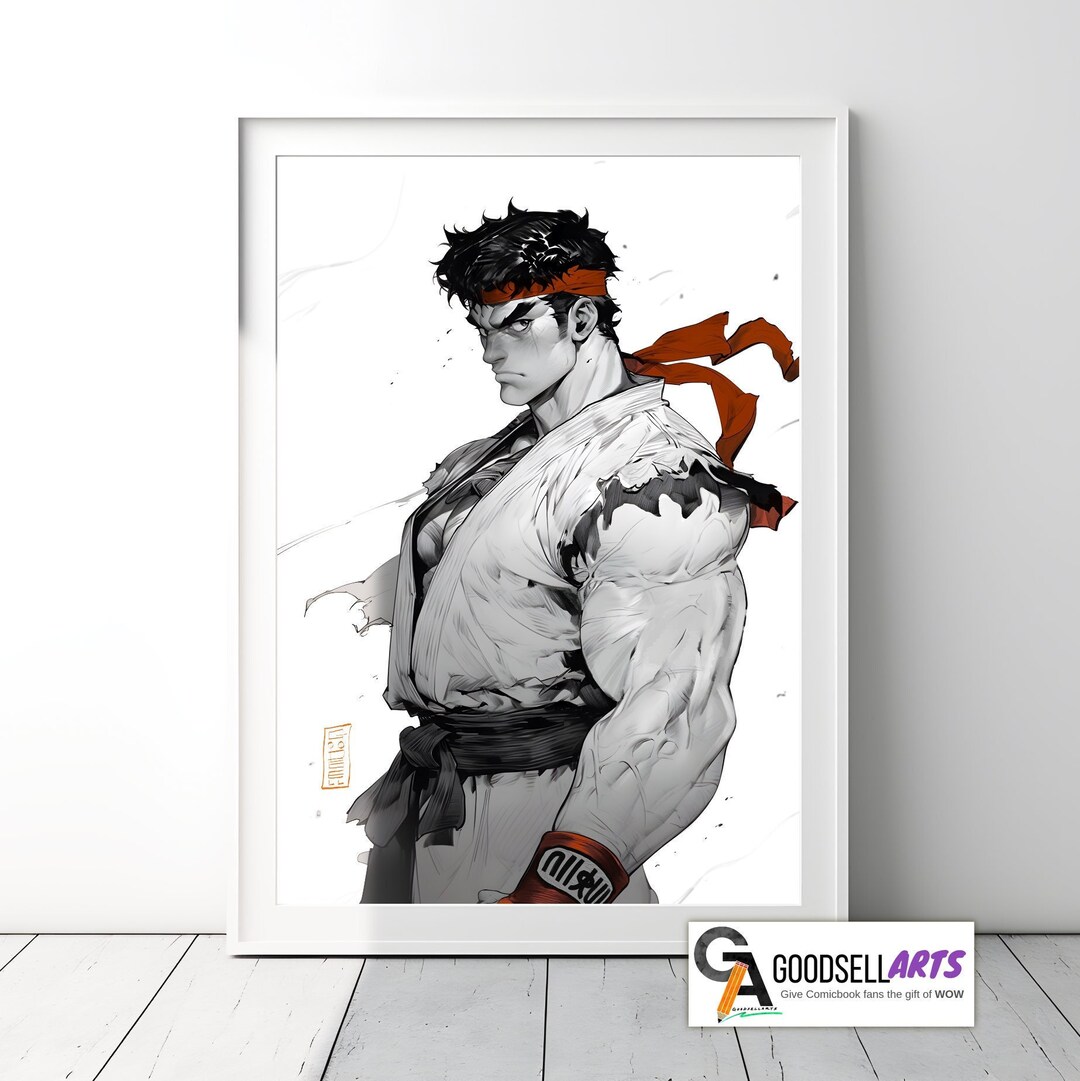Street Fighter RYU Poster | Ryu Street Fighter Art SF6 | Ryu Poster ...
