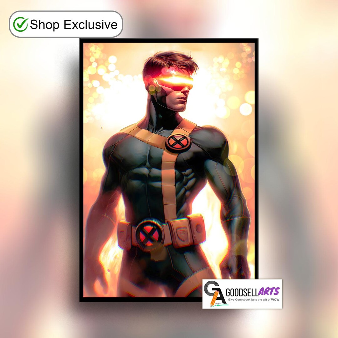 Cyclops X-men Art Print | Marvel X-men Cyclops Poster | Cyclops Wall ...