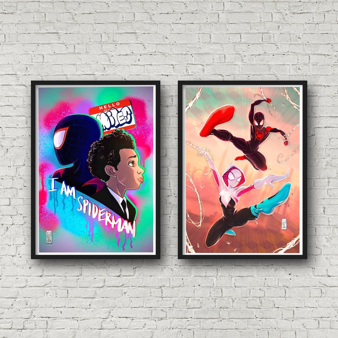 Spiderverse Two Poster Bundle I Am Spiderman - Etsy