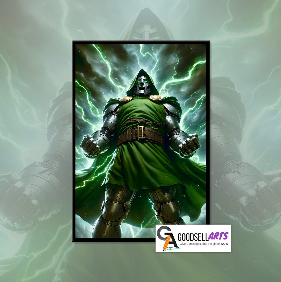 Doctor Doom Poster Marvel Dr Doom Art Print Dr. Doom Wall Art Marvel ...