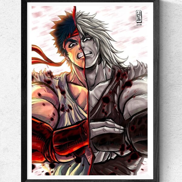 Street Fighter Akuma Poster - Etsy