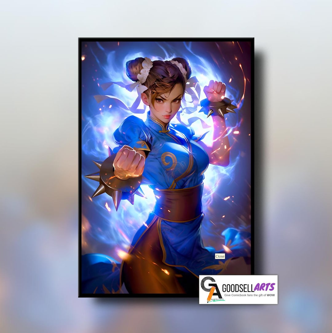 Chun-li Street Fighter Poster| SF6 Wall Art Video Game Decor, Retro ...