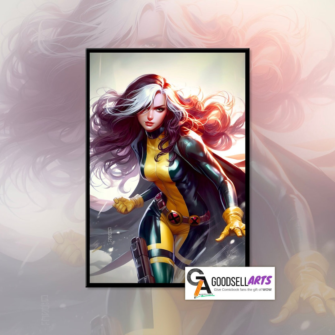 Rogue X-men Poster | Rogue Marvel Wall Art | X-men Rogue Fan Art Print ...