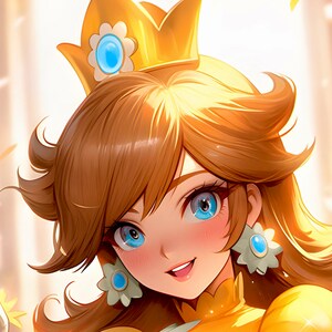 Princess Daisy Poster | Super Mario Poster | Nintendo Daisy Print ...