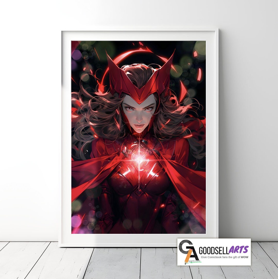 Scarlet Witch Poster no More Mutants. Wandavision Avengers Art Marvel ...