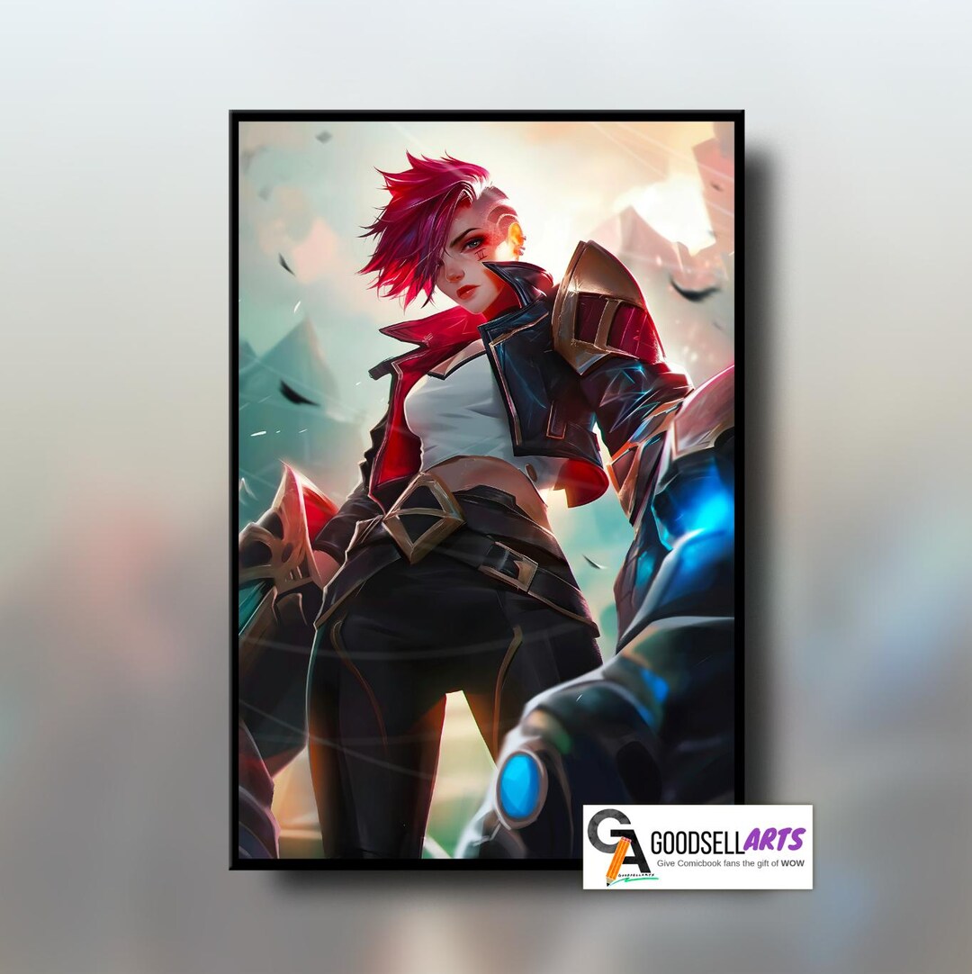Arcane Vi Poster Print | League of Legends Art | Video Game Poster| Lol ...