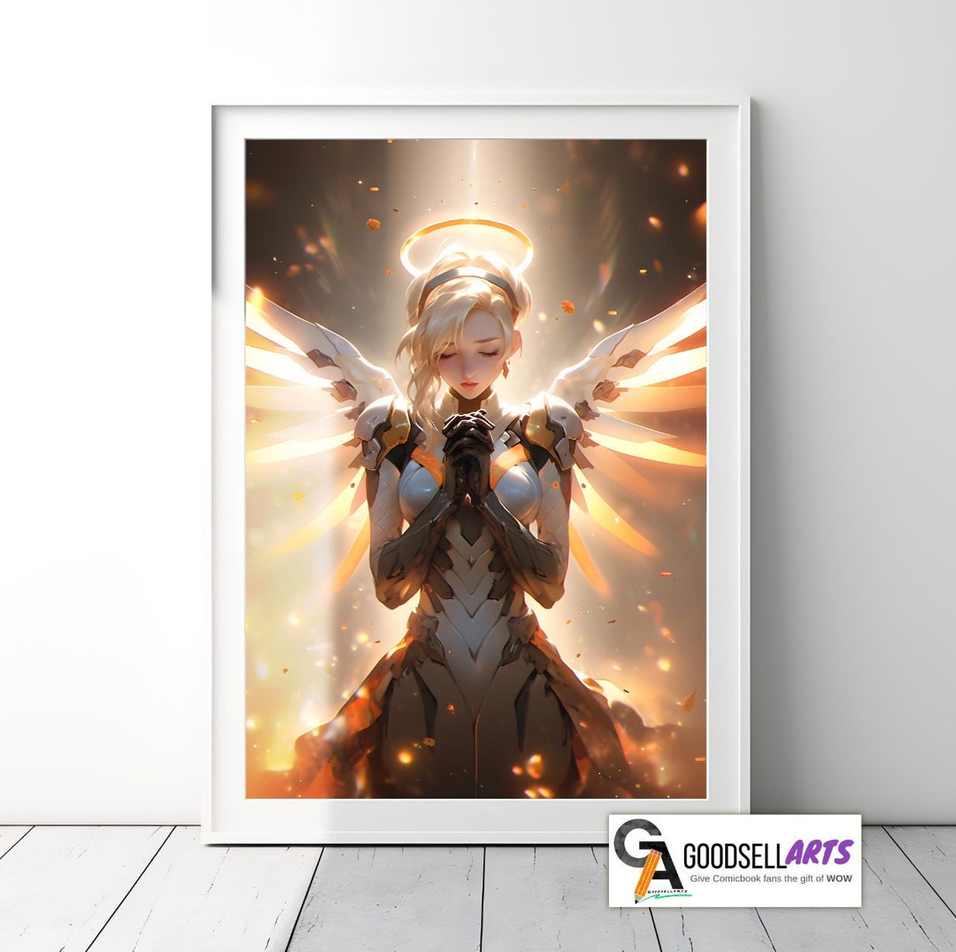 Mercy Overwatch Poster Overwatch Hero Mercy Mercy Angel Poster ...
