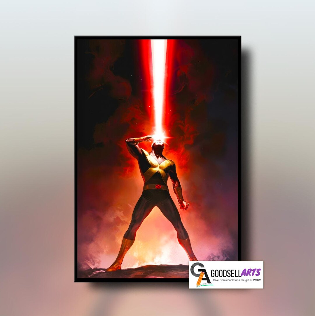 Cyclops X-men Poster Print, Marvel X-men Wall Art, Scott Summers Art ...