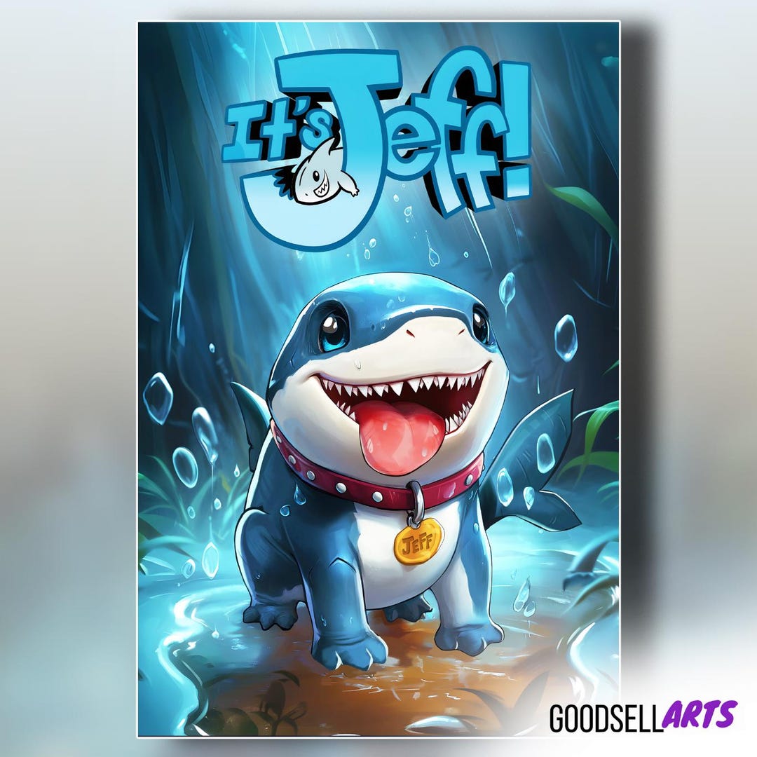 Jeff the Land Shark Art Print, Marvel Rivals Poster, Superhero Animal ...
