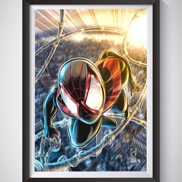 Miles Morales Birthday Poster - Etsy