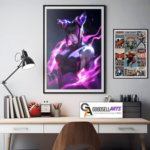 Juri Street Fighter Poster | Juri Han Wall Art | SF6 | Gaming Poster ...