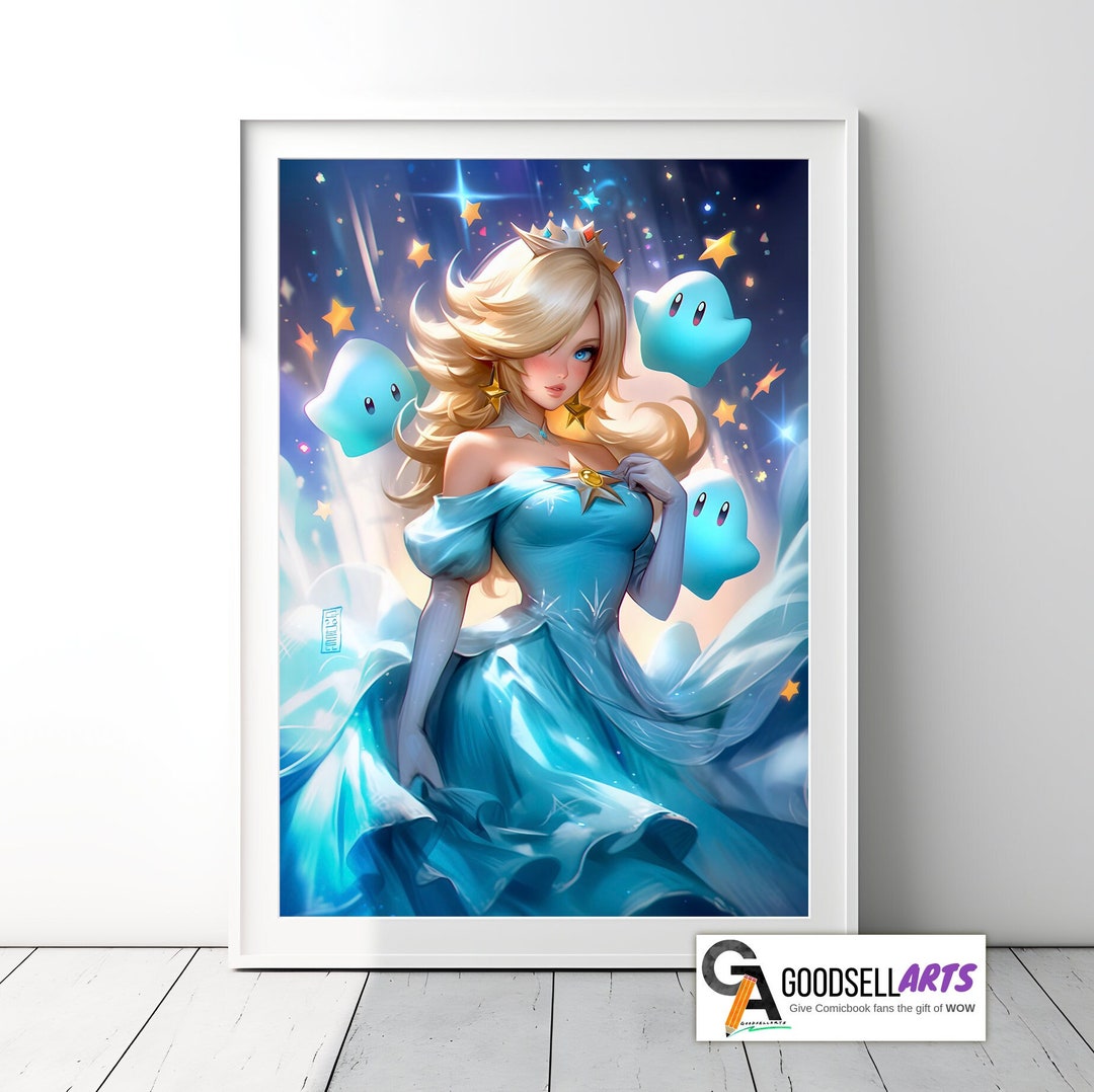 Princess Rosalina Poster Super Mario Galaxy Poster Nintendo Art Print ...