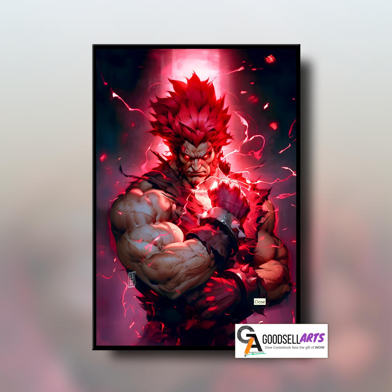 Akuma Poster Print | Street Fighter Art | Gaming Poster | SF6 | Akuma ...