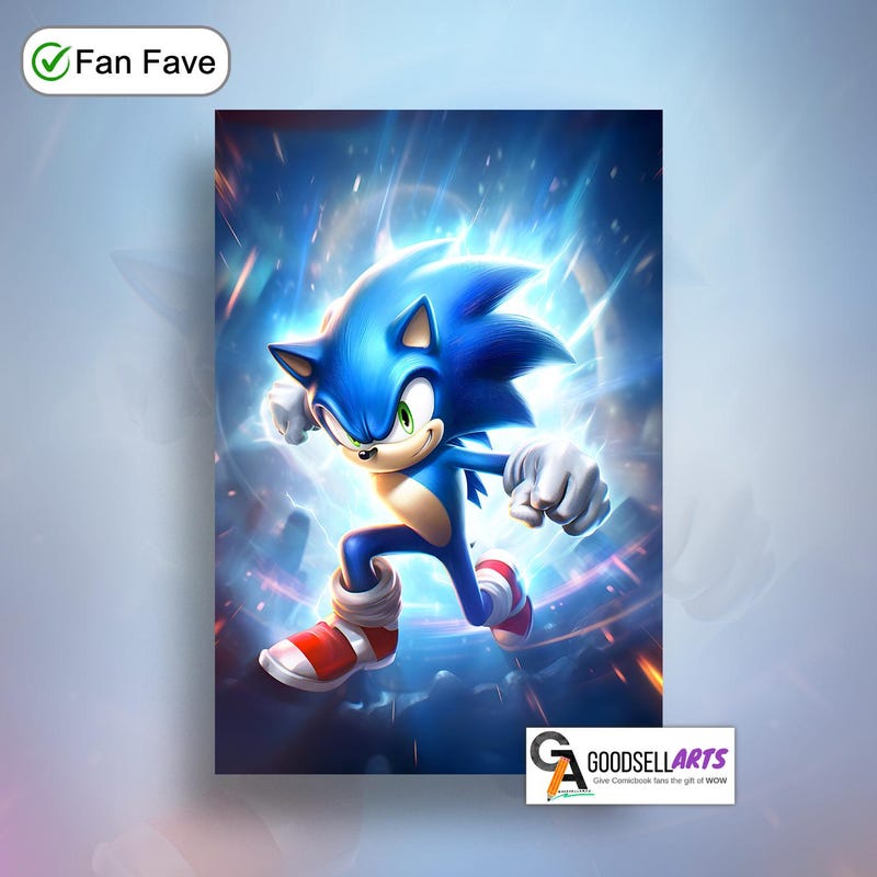 Sonic Poster - Etsy