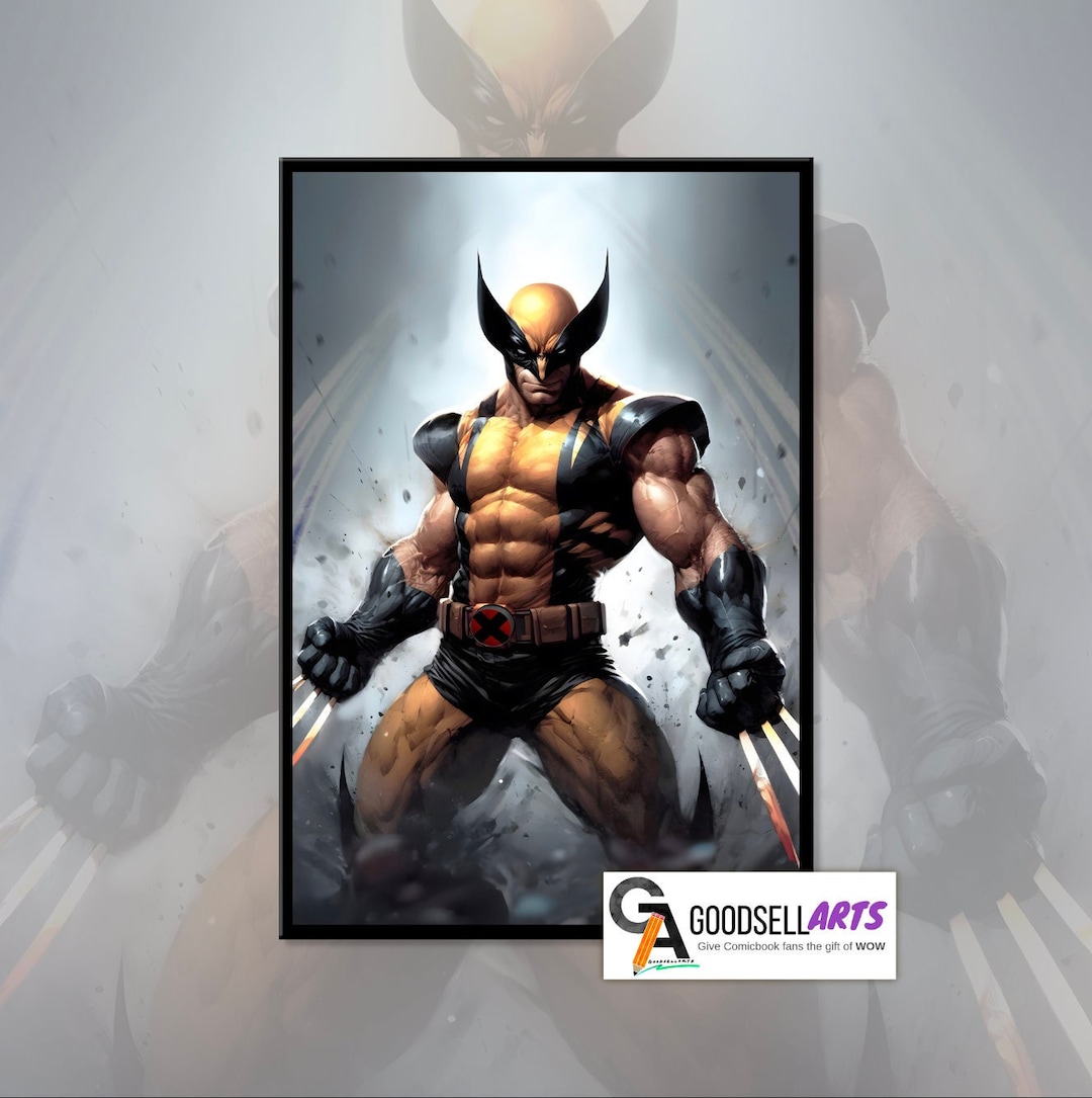 Wolverine X-men Poster Logan Art Print Marvel X-men Wall Art Wolverine ...