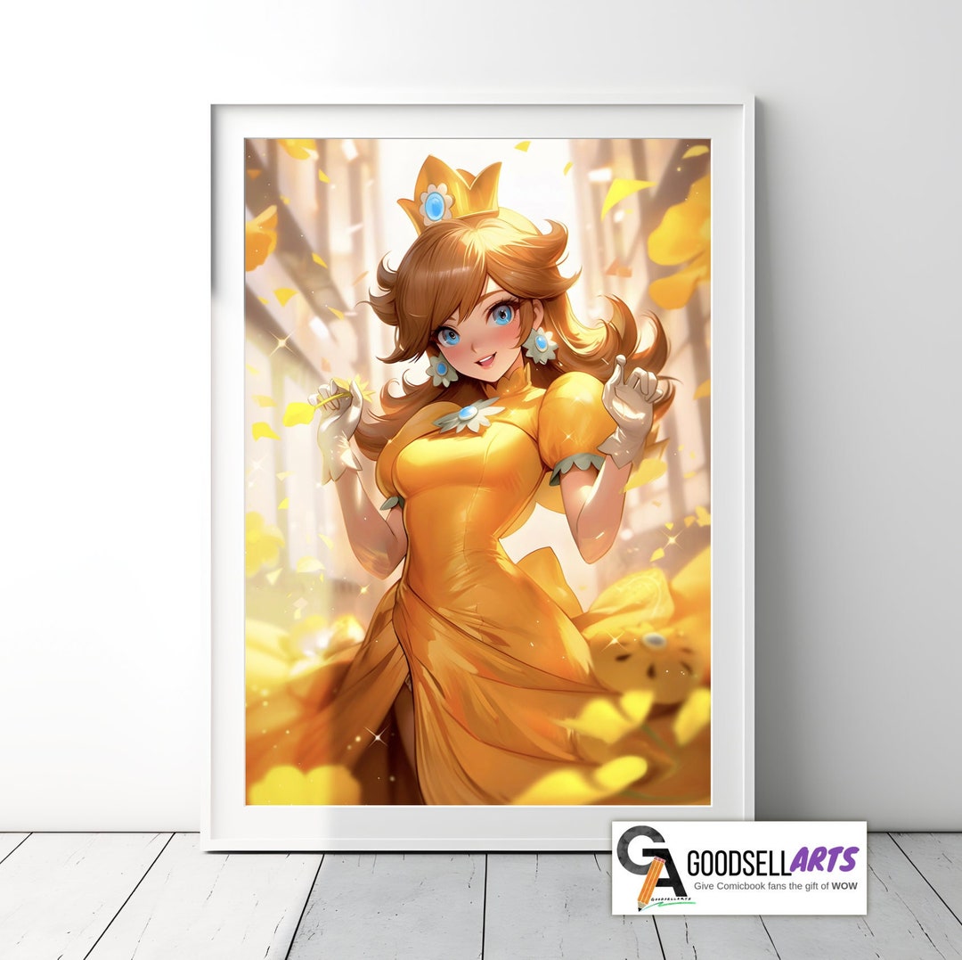 Princess Daisy Poster Super Mario Poster Nintendo Daisy Print Gaming ...