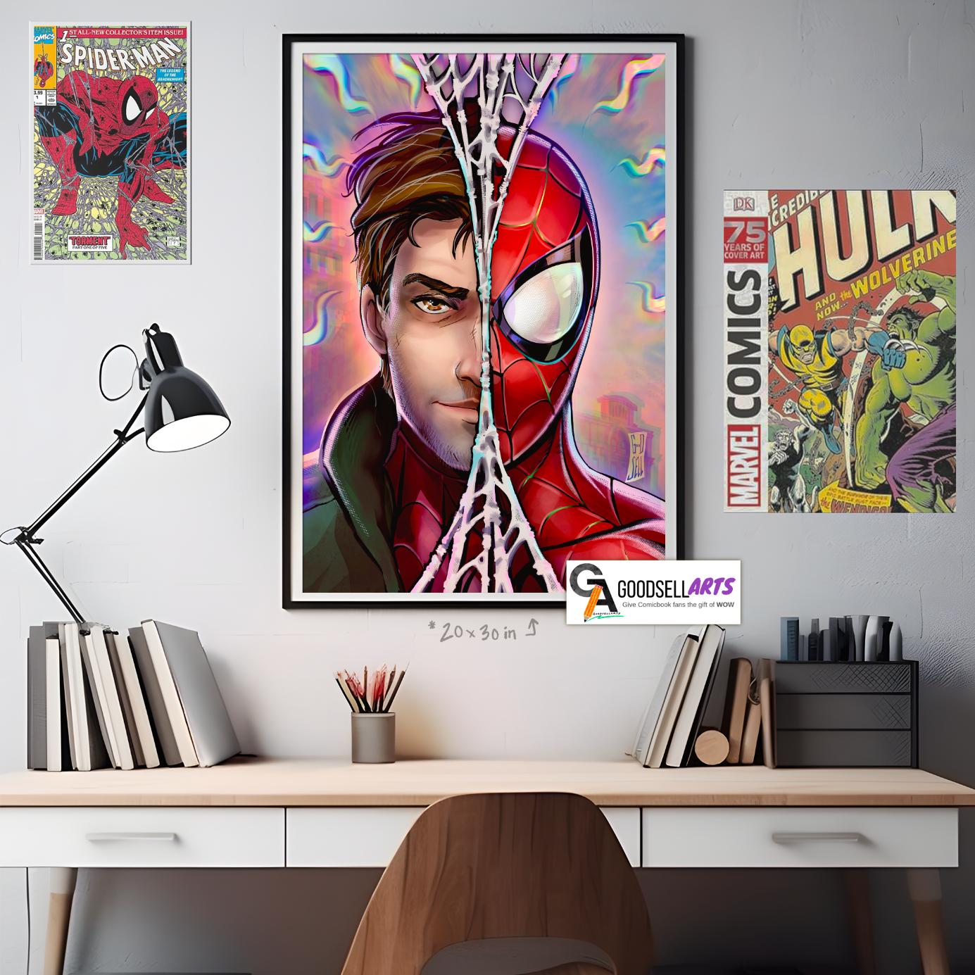 Spiderman Poster Print | Spiderverse Poster | Peter Parker Poster ...