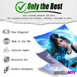 Tifa Lockhart Poster | Final Fantasy Poster | FF7 Remake | Gaming Decor ...