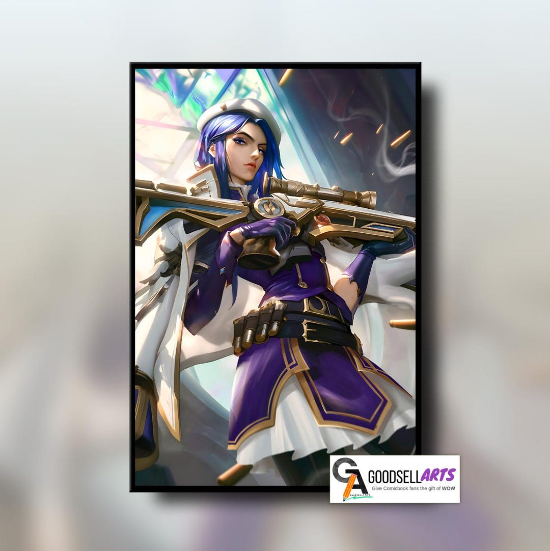 Arcane Caitlyn Poster Print | League of Legends Art | Video Game Poster ...