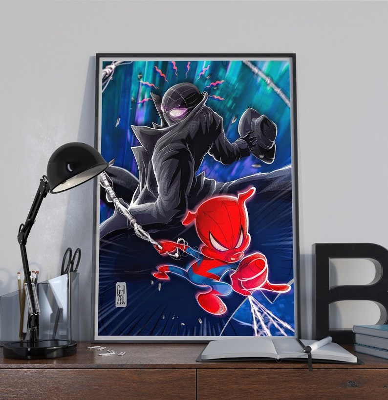 SPIDERMAN Noir Spider Ham POSTER / Into the Spider Verse | Etsy