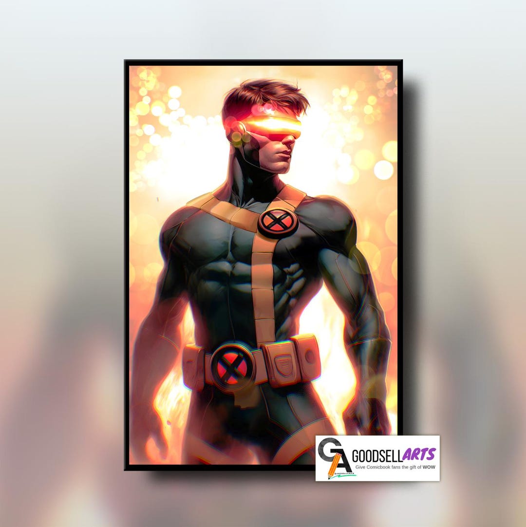 Cyclops X-men Art Print | Marvel X-men Cyclops Poster | Cyclops Wall ...