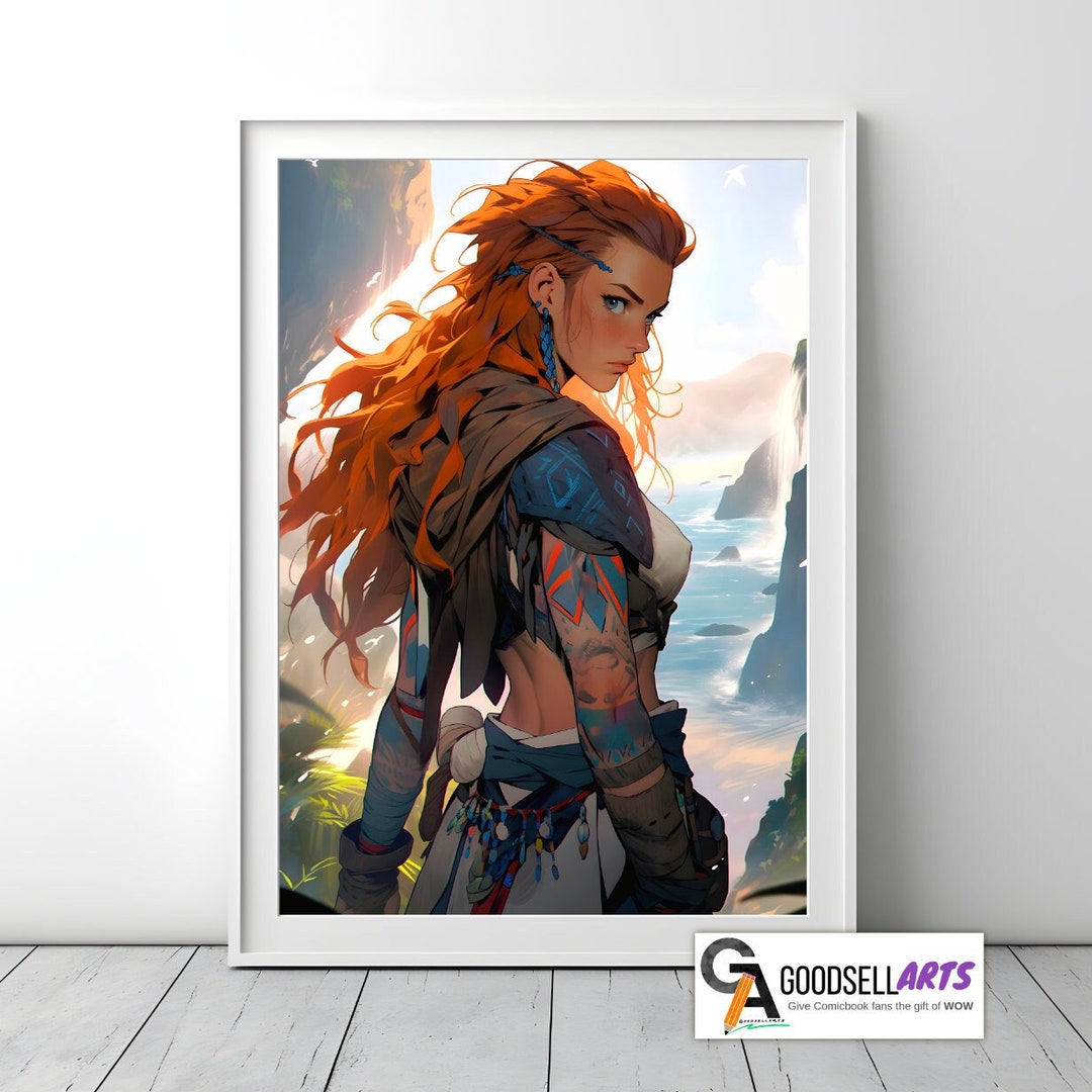 Aloy Poster Horizon Zero Dawn Poster Gaming Decor Forbidden West Poster ...