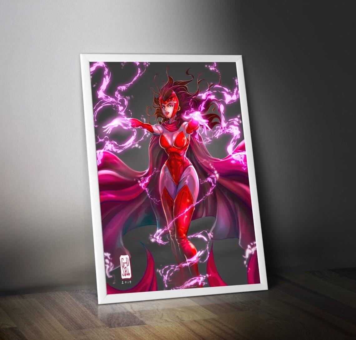 SCARLET WITCH Poster Marvel Wall Art Prints Avengers Poster - Etsy