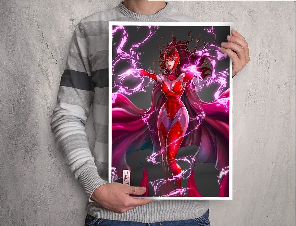 SCARLET WITCH Poster Marvel Wall Art Prints Avengers Poster - Etsy
