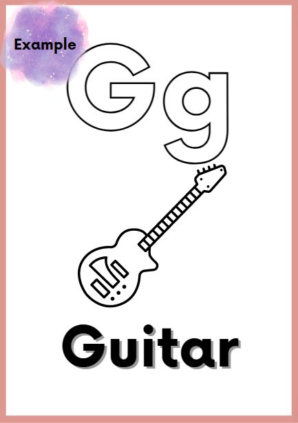 Alphabet Coloring Pages A-Z Digital Download PDF Printable Pages | ABC ...