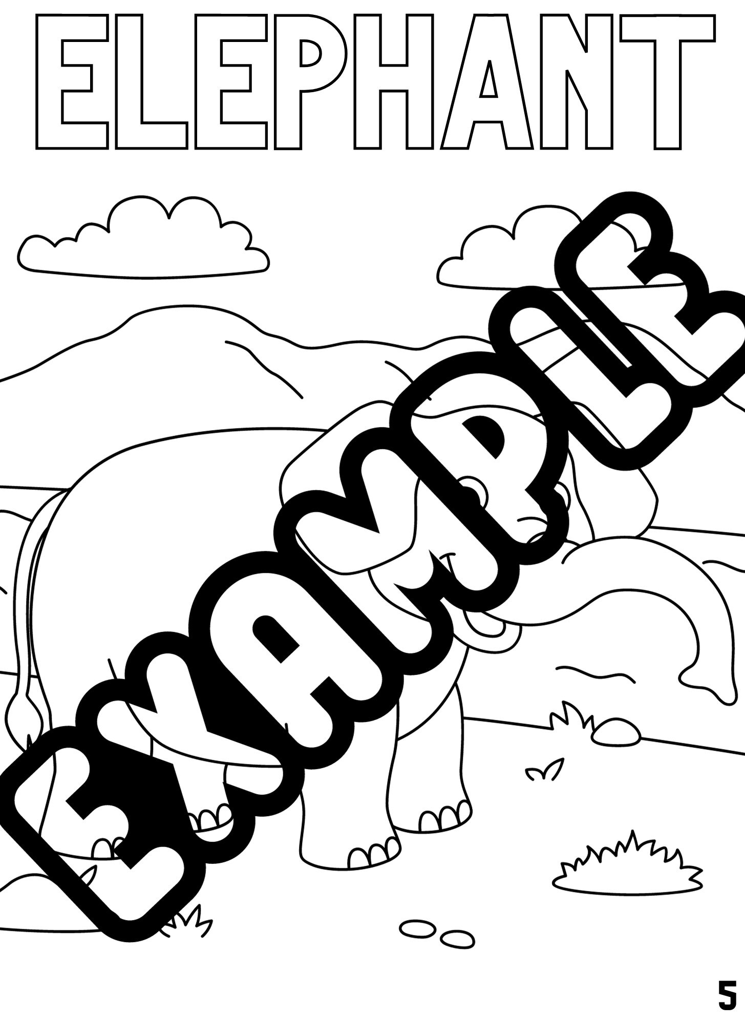 Children's ABC Animal Coloring Book Digital Download PDF, ABC Cute ...