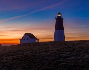 Point Judith Lighthouse Art Map Narragansett RI Rhode - Etsy
