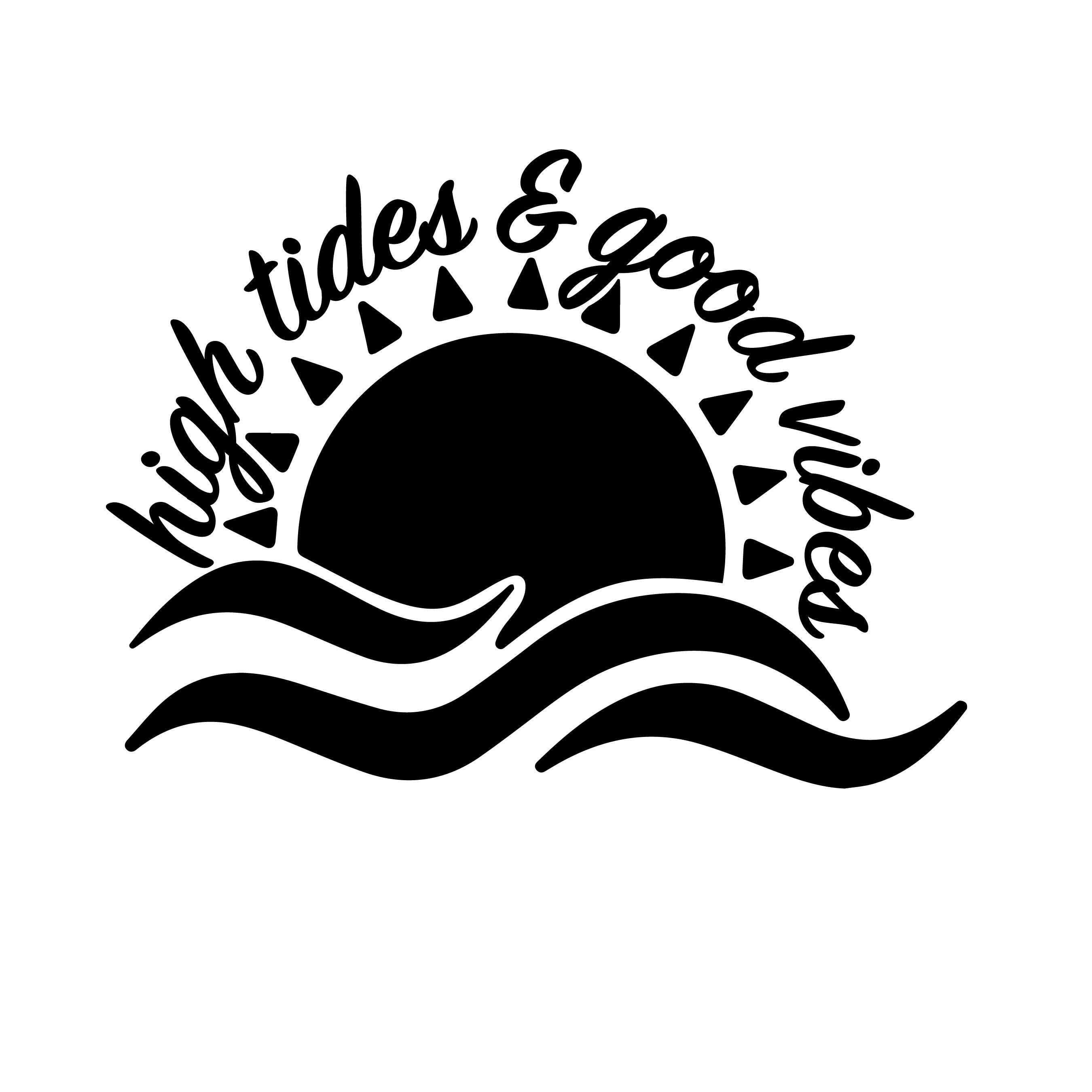 Ocean Cut SVG EPS DXF, High Tides & Good Vibes - Etsy